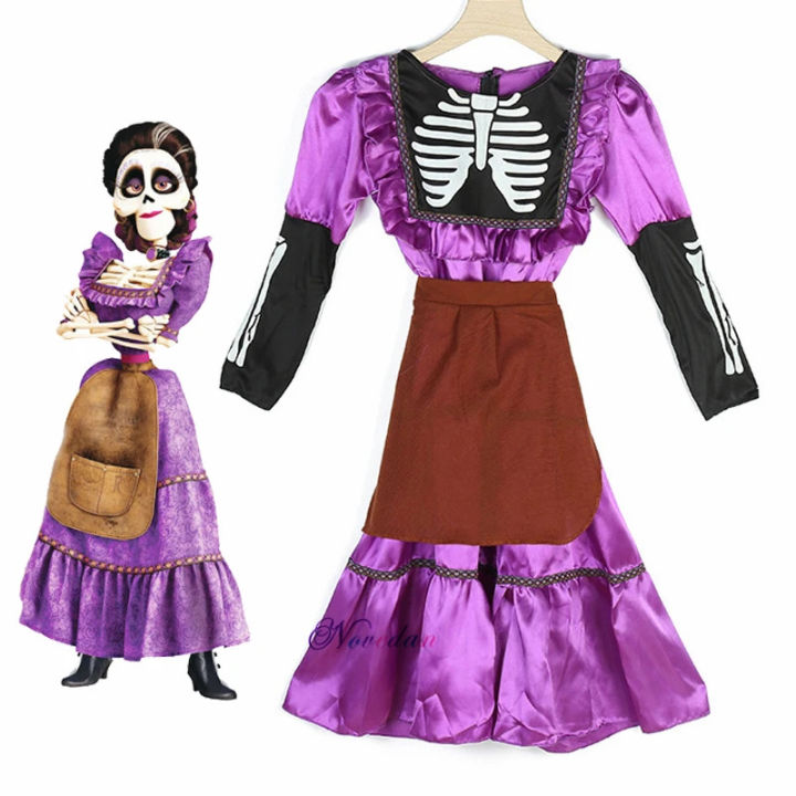 New Purple Slim Lace Dress Hot COCO Performance Costume Halloween ...