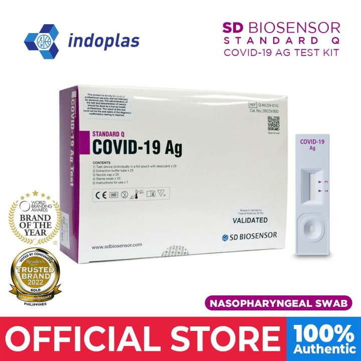 SD Biosensor Standard Q Antigen Test Kit - Nasopharyngeal Swab (1 Box ...