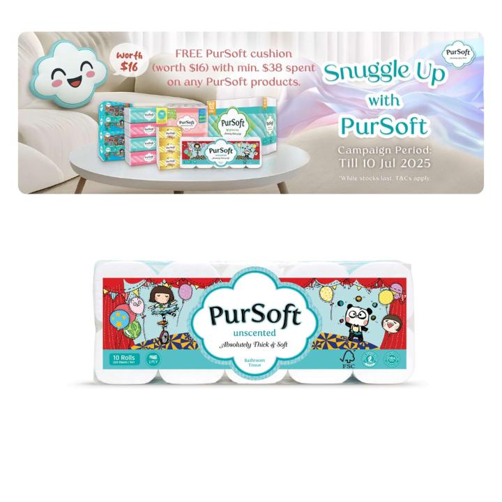 [PAPER5OFF60] Pursoft Chocolate Rain 3-Ply Toilet Tissue - 10 Rolls ...