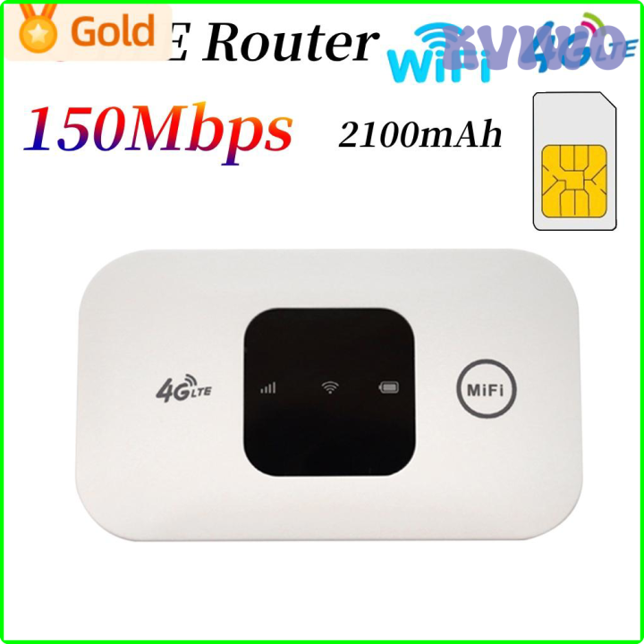 KVIWO 4G LTE WiFi Router 2100mAh Portable Pocket Wifi Router Mobile ...