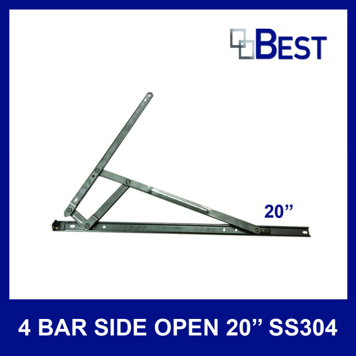 Forebar 4 bar hinge 3.0mm thick side open 20” for casement window ss304 ...