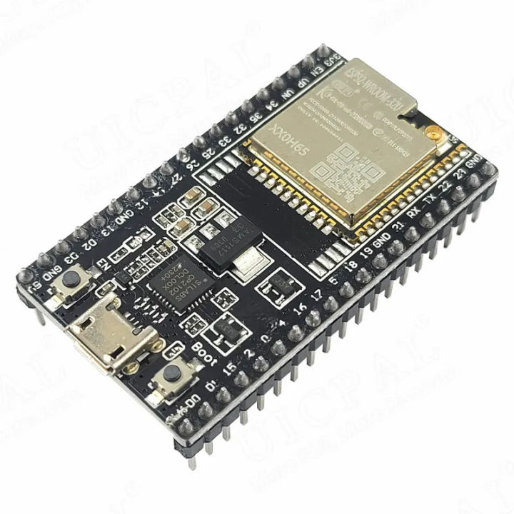 บอร์ดพัฒนา ESP32 DevKitC พร้อมพอร์ต IPEX USB Micro Type-C 38PIN ESP32 CP2102 ESP32-WROOM-32U ...