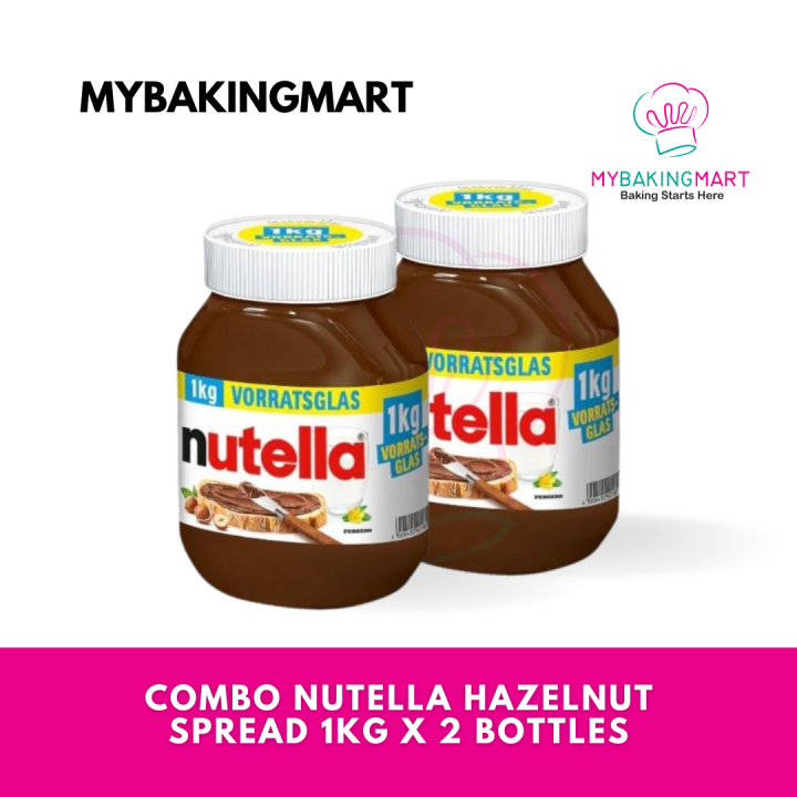 Mybakingmart | Bundle Nutella Hazelnut Spread 1kg x 2 Bottles - EXP : JUNE 2023 | Lazada