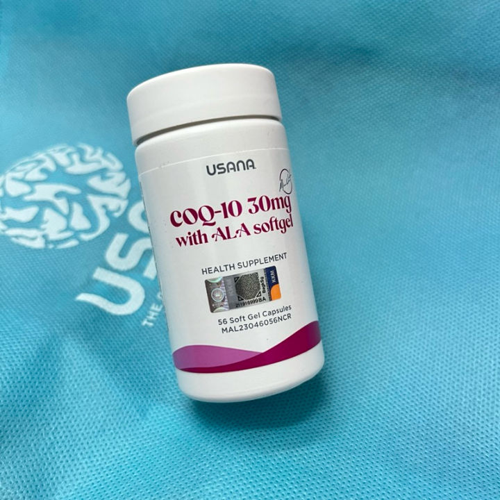 Usana CoQuinone Exp 10/2025 WITH KKM STICKER (56 SOFT GEL capsules) 100 ...