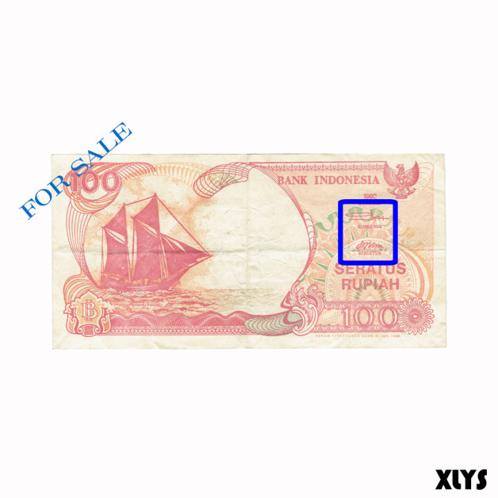 Original Old Bank Indonesia 100 Rupiah 100 IDR Bank Note Year 1992 | Lazada