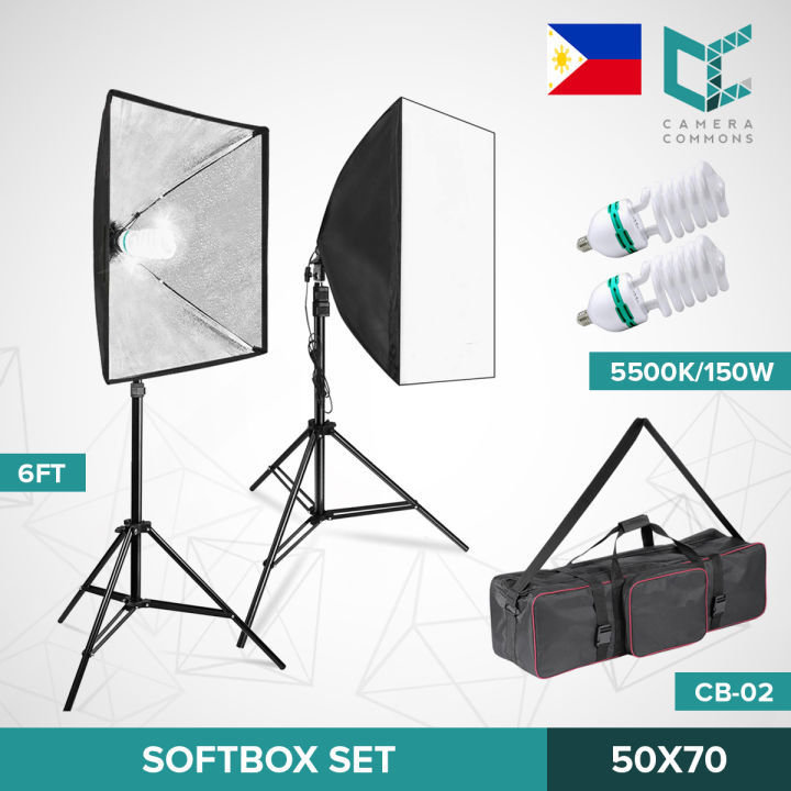Softbox Set 50x70 Continuous Lighting for Studio Photography | Lazada PH