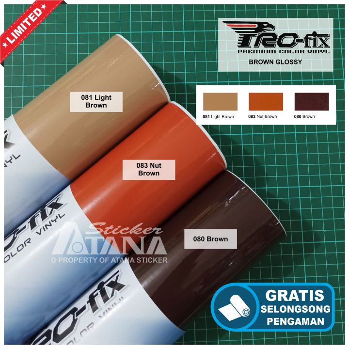 Skotlet Coklat Glossy Scotlet Brown Stiker Cokelat Metalik Sticker ...
