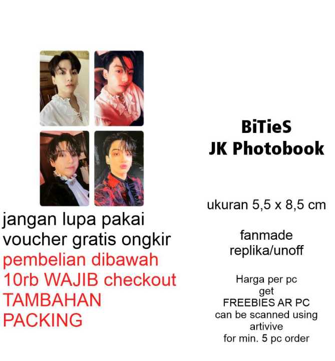 Photo card fanmade bangtan jk photobook | Lazada Indonesia