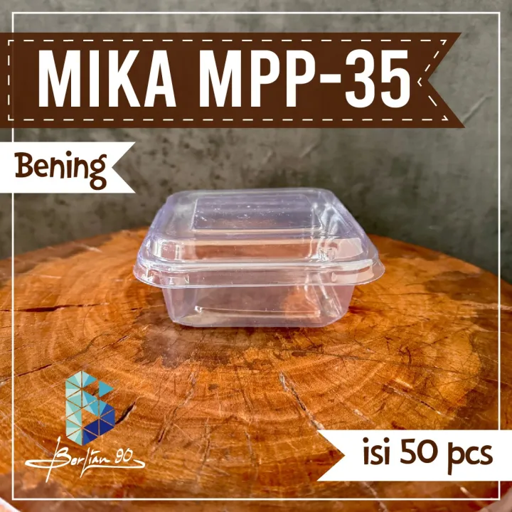 MIKA SALAD KOTAK 350ML | MPP 35 – ISI 50 SET (ALAS + TUTUP) 💎 Mika ...