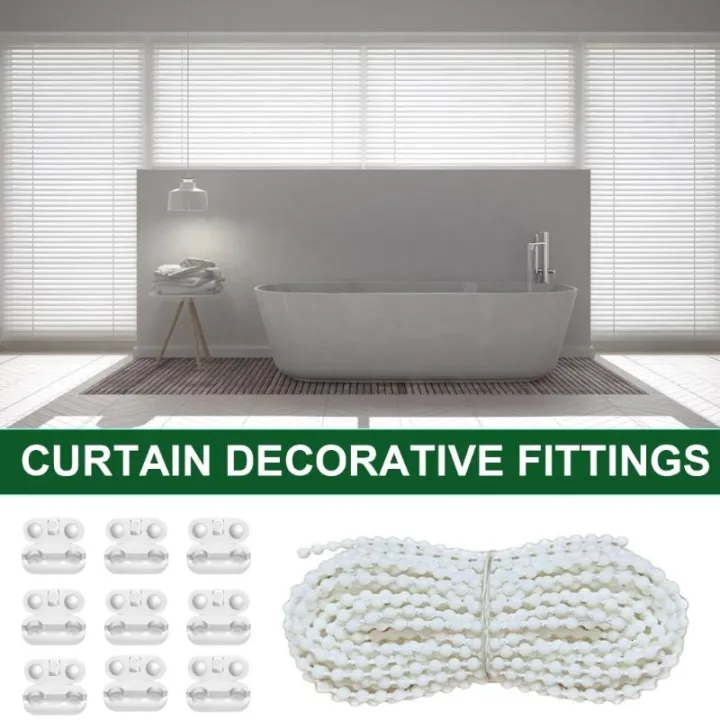 Vertical Blind Chain 10M Length with 10 Snaps On Connectors for 3.5inch ...