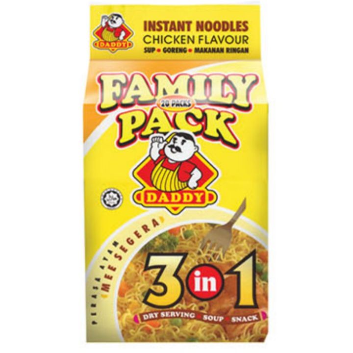Sarawak Daddy mee Mi 3 in 1 (soup, dry, snack) | Lazada