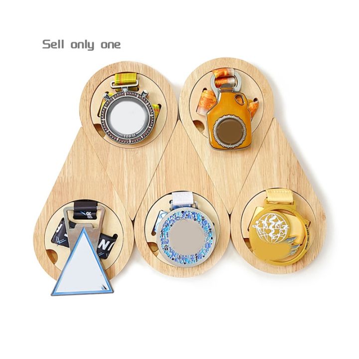 2PCS Wooden Medal Display Stand Commemorative Display Rack Office ...