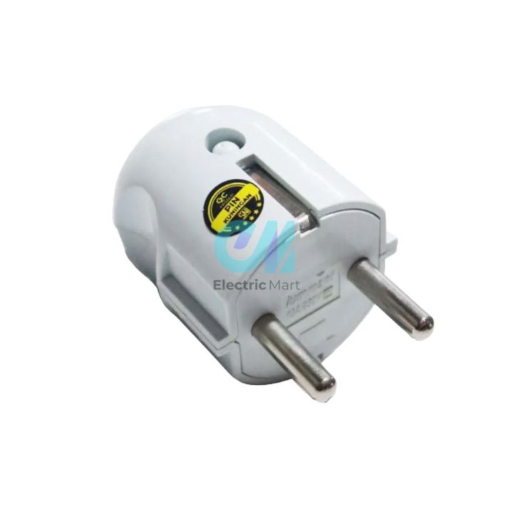 LUMMENT 6801 Steker Arde Bulat Steker Colokan Listrik Terminal Kuningan ...