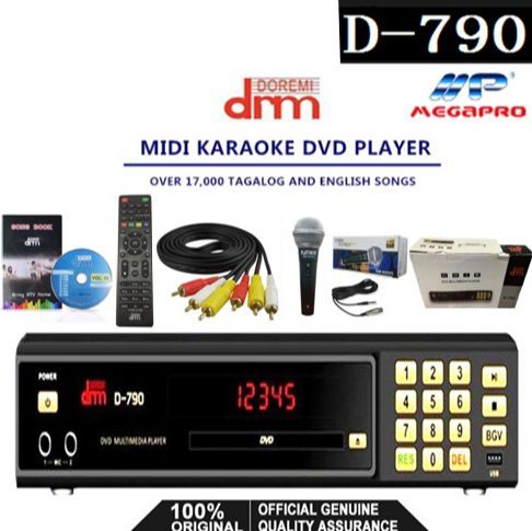 Megapro Doremi D-790 Karaoke Player Up to 18,000 Songs with Free ...