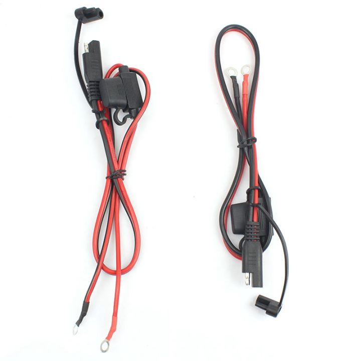 2Pcs Motorcycle Battery Charger Sae Charging Cable Sae Quick Disconnect ...