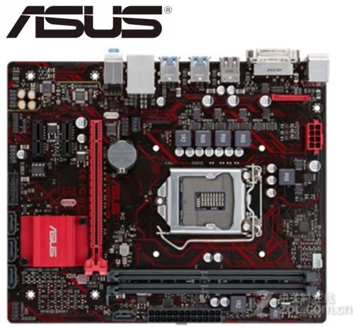 Asus EX-B150M-V3เมนบอร์ดเดสก์ท็อป B150 LGA 1151 DDR4สำหรับ Core I7 I5 ...