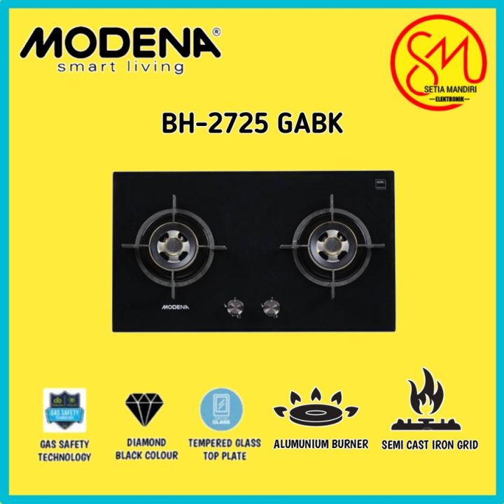 MODENA KOMPOR GAS TANAM BH2725 GABK BUILT IN GAS HOB BH 2725 GABK ...