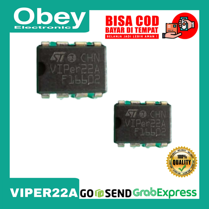 IC Viper22A Viper 22A Low power OFF-line SMPS primary switcher | Lazada Indonesia