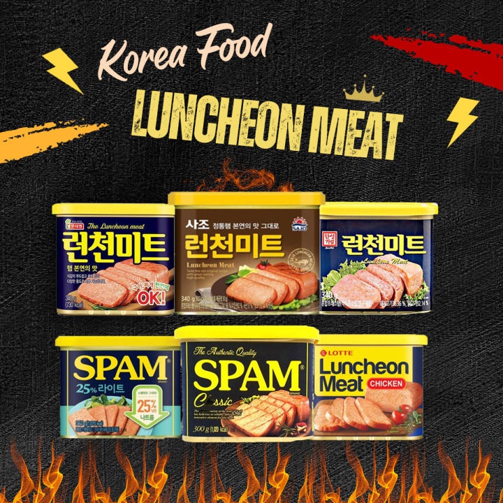 KOREA Luncheon Meat LOTTE 340g┃HANSUNG 340g ┃SPAM 300g ┃Dongwon 340g 韩国乐天罐装午餐肉 | Lazada