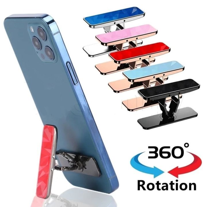【Ready Stock】360° Rotating Invisible Metal Folding Phone Holder with ...