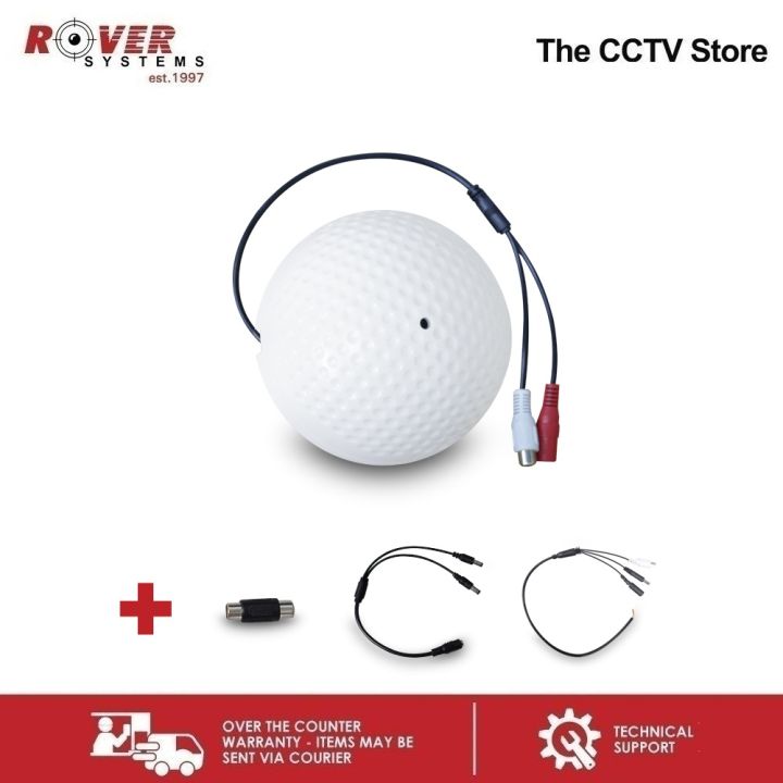 Rover Systems CCTV Microphone Golfball without AGC circuit Audio Pick ...