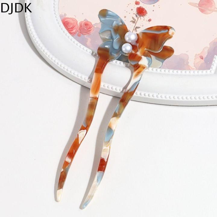 DJDK Hoa Keo dán tóc axit axetic Nhiều màu Phong cách Hàn Quốc Nĩa tóc ...