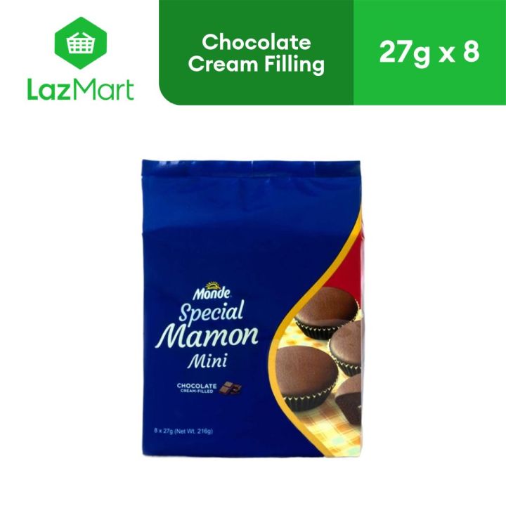 Monde Special Mamon Mini Chocolate Cream-Filled 27g x 8 | Lazada PH