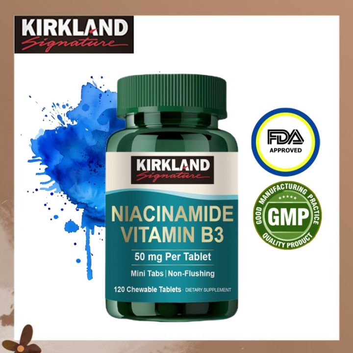 KIRKLAND Nicotinamide Vitamin B3 Tablets, helps lower total cholesterol ...