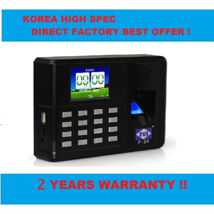 COLOUR Screen Biometric Fingerprint Attendance Machine | Lazada