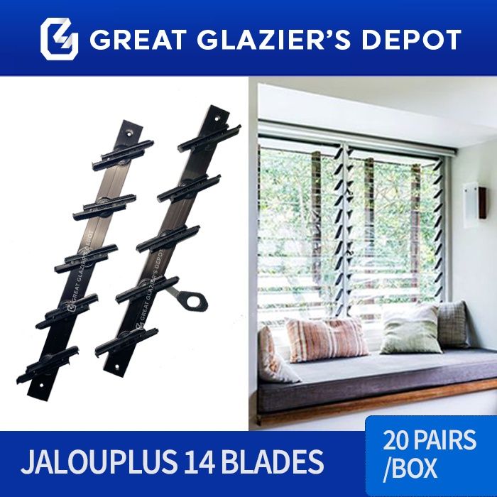 Jalouplus Jalousie Frame 14 Blades (20 Pairs) *glass are NOT INCLUDED ...