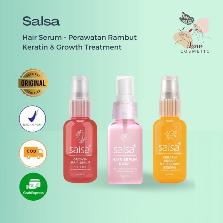 SALSA Hair Serum - Perawatan Rambut Keratin & Growth Treatment | Lazada ...