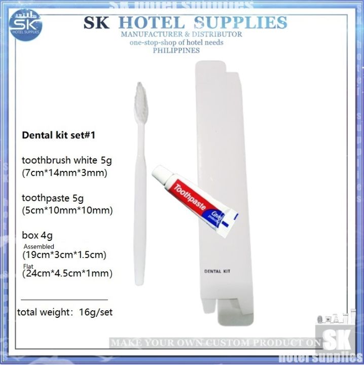 Hotel Dental Kit T-03 toothbrush & 5gToothpaste W/Box (Maximum 100 pcs ...