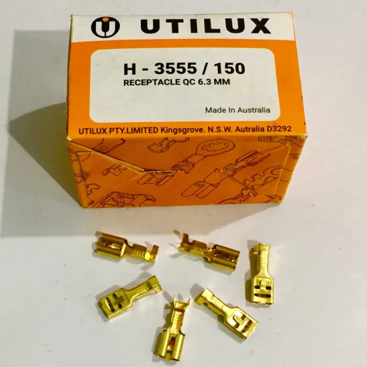Per 5pcs Terminal Kabel Skun UTILUX Australia Tipe H3555 Gepeng Cewek ...