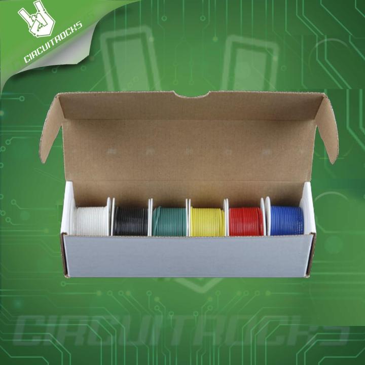 Circuitrocks Hook-up Wire Spool Set 22AWG Stranded 6 x 25 | Lazada PH