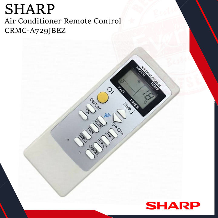 Sharp Air Conditioner Remote Control CRMC-A764JBEZ CRMC-A729JBEZ | Lazada