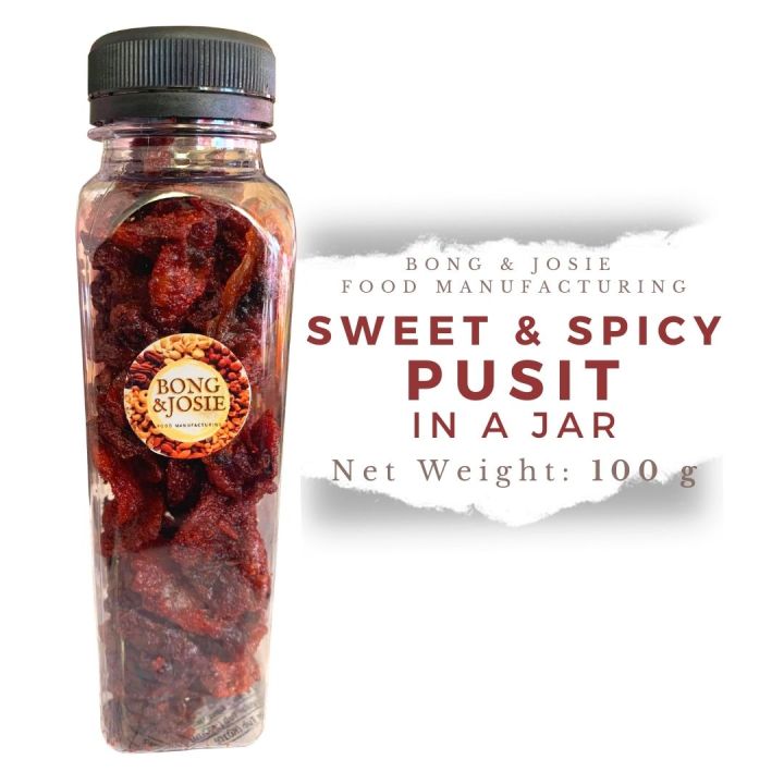 KUTKUTIN HEALTHY SNACKS SWEET AND SPICY PUSIT IN A BOTTLE 100 GRAMS ...