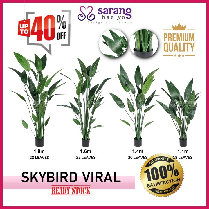 ⚡️SARANG HAE YO⚡️ SKYBIRD /SKY BIRD/ POKOK HIASAN / ARTIFICIAL PLANT ...