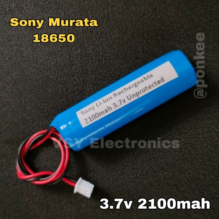 Original Sony Murata 18650 Li ion Rechargeable Battery 3.7v 2100mah ...
