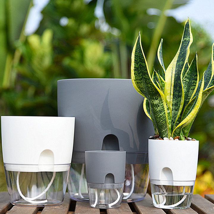 COD Automatic Water Absorbing Plant Pot Self Watering Flower Pot for ...