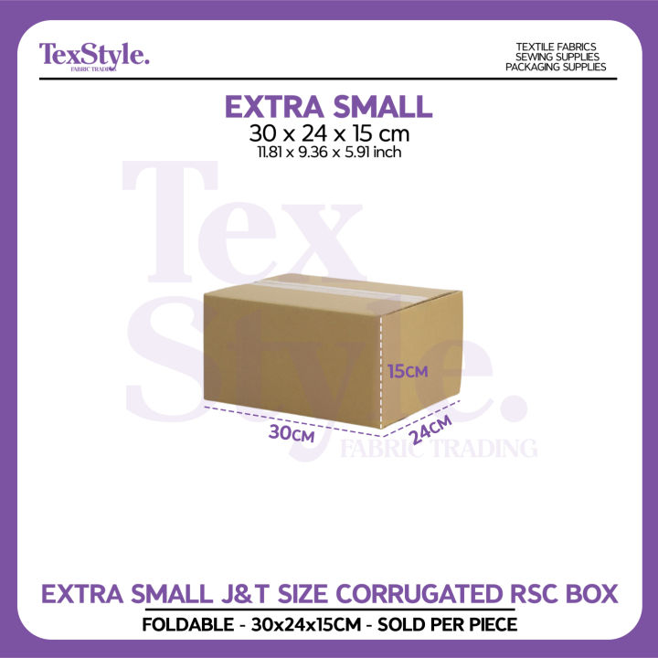 Textstyle J&T Size Corrugated Box Extra Small (30x24x15CM) - Sold Per ...