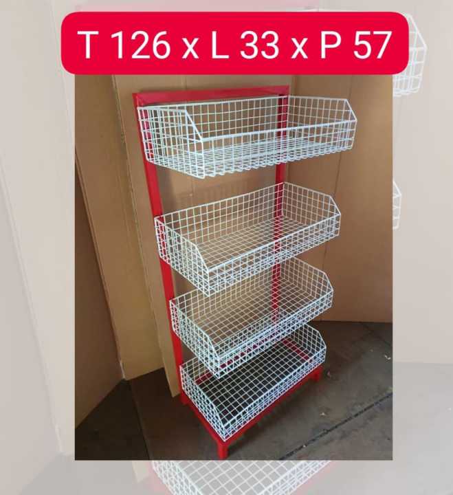 RAK SNACK TANPA RODA K-400 / RAK SNACK SUSUN 4 K-400 KOKOH ANTI KARAT ...