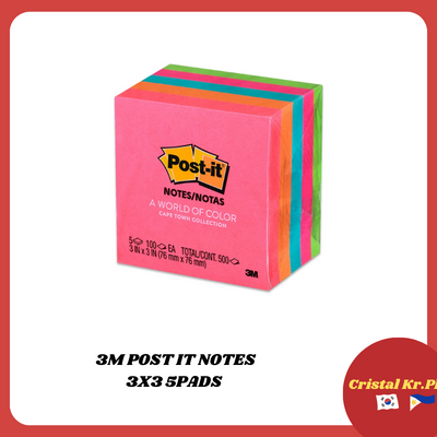 Post It Notes 3M 3x3 5pads/set | Lazada PH