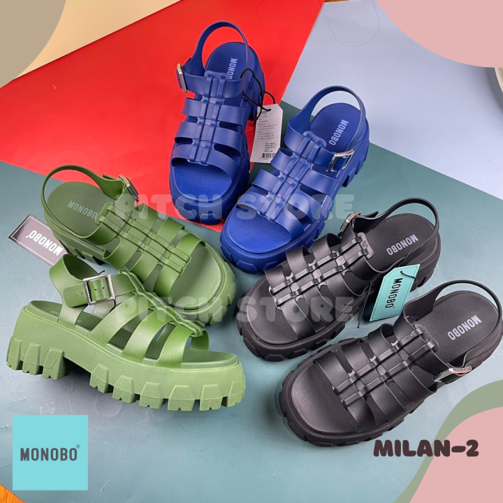Monobo รองเท้ารัดข้อผู้หญิงส้นสูง 2 นิ้ว รุ่น Milan 2 (5-8) | Lazada.co.th