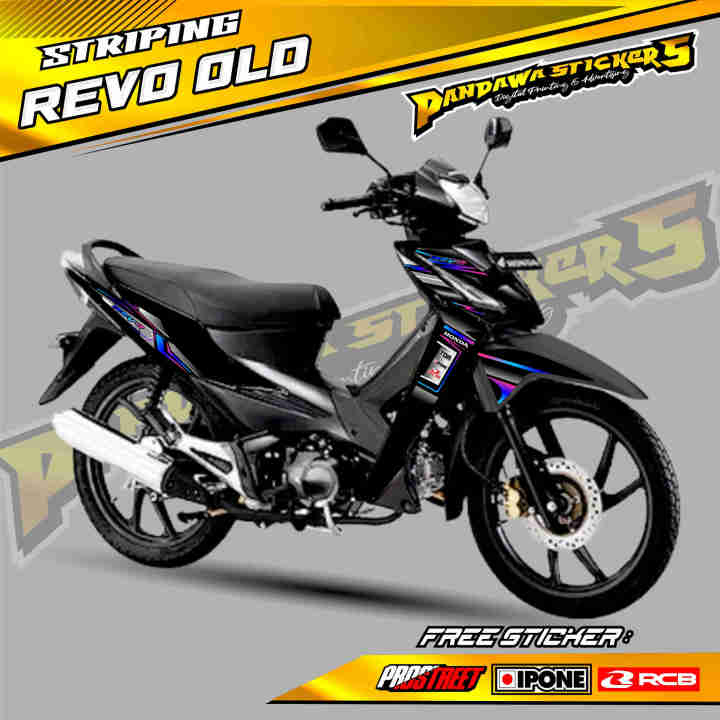 STRIPING VARIASI HONDA REVO OLD / STICKER LIST MOTOR HONDA REVO OLD ...