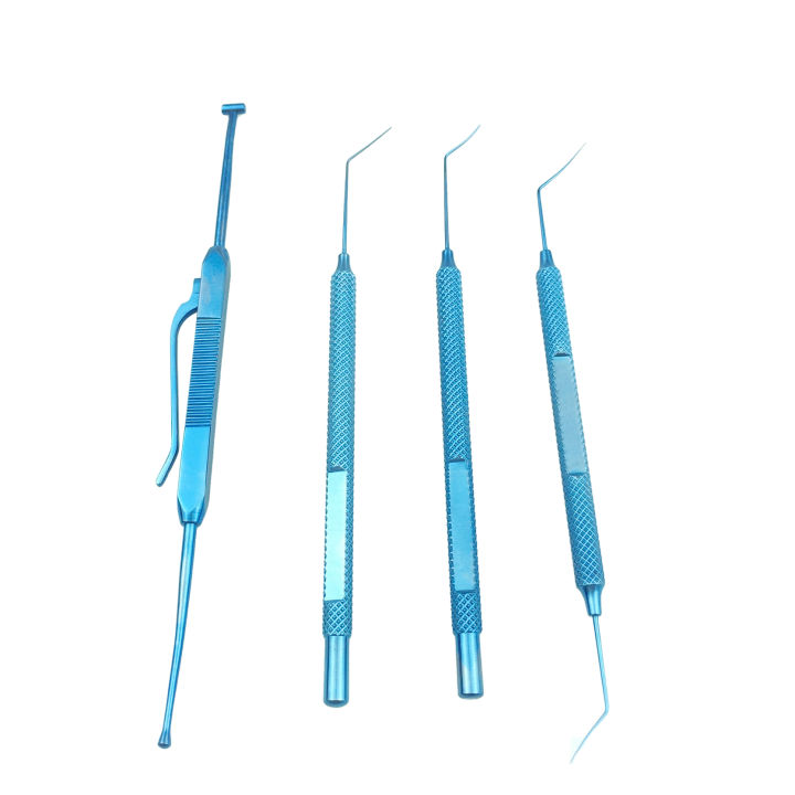 Ophthalmic Iris Restorer Micro hook probe Ophthalmic titanium Double ...