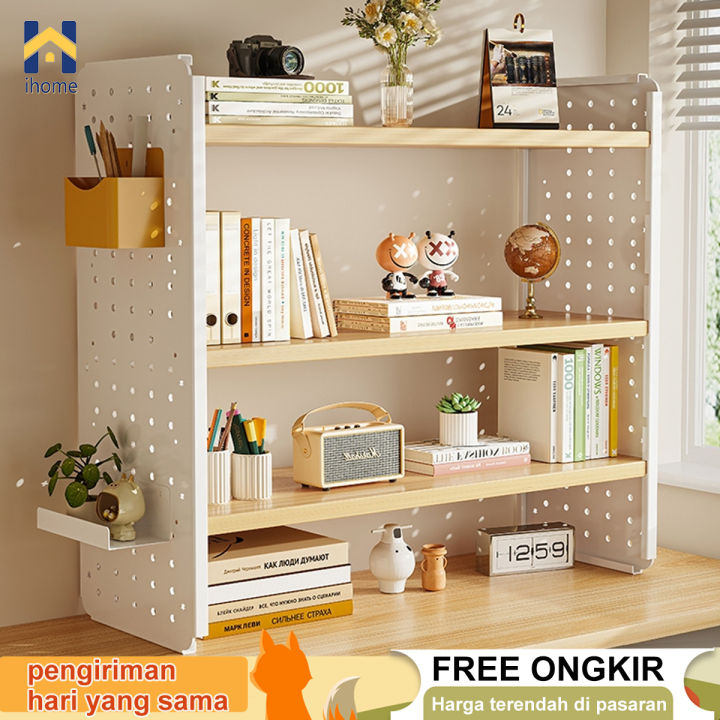 IH Rak Meja Stationery Rak Desktop Storage Rak Organizer Multi-Lapis ...