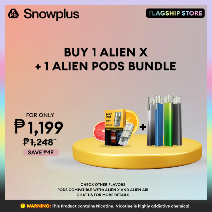 Snowplus Bundle Alien X Vape Device + Alien Pod | Lazada PH