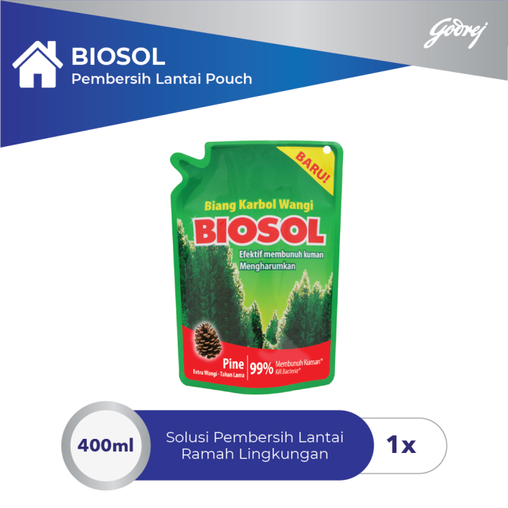 Biosol Pembersih Lantai Pouch 400 ml | Lazada Indonesia