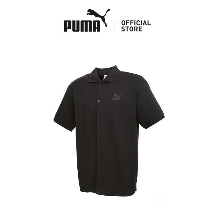 PUMA Classics HR Men's Polo Shirt (Black) | Lazada