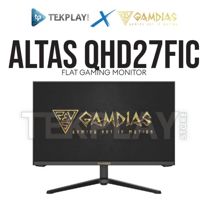 GAMDIAS ATLAS QHD27FIC 27 Inches FLAT MONITOR IPS 180Hz 1440P | Lazada PH